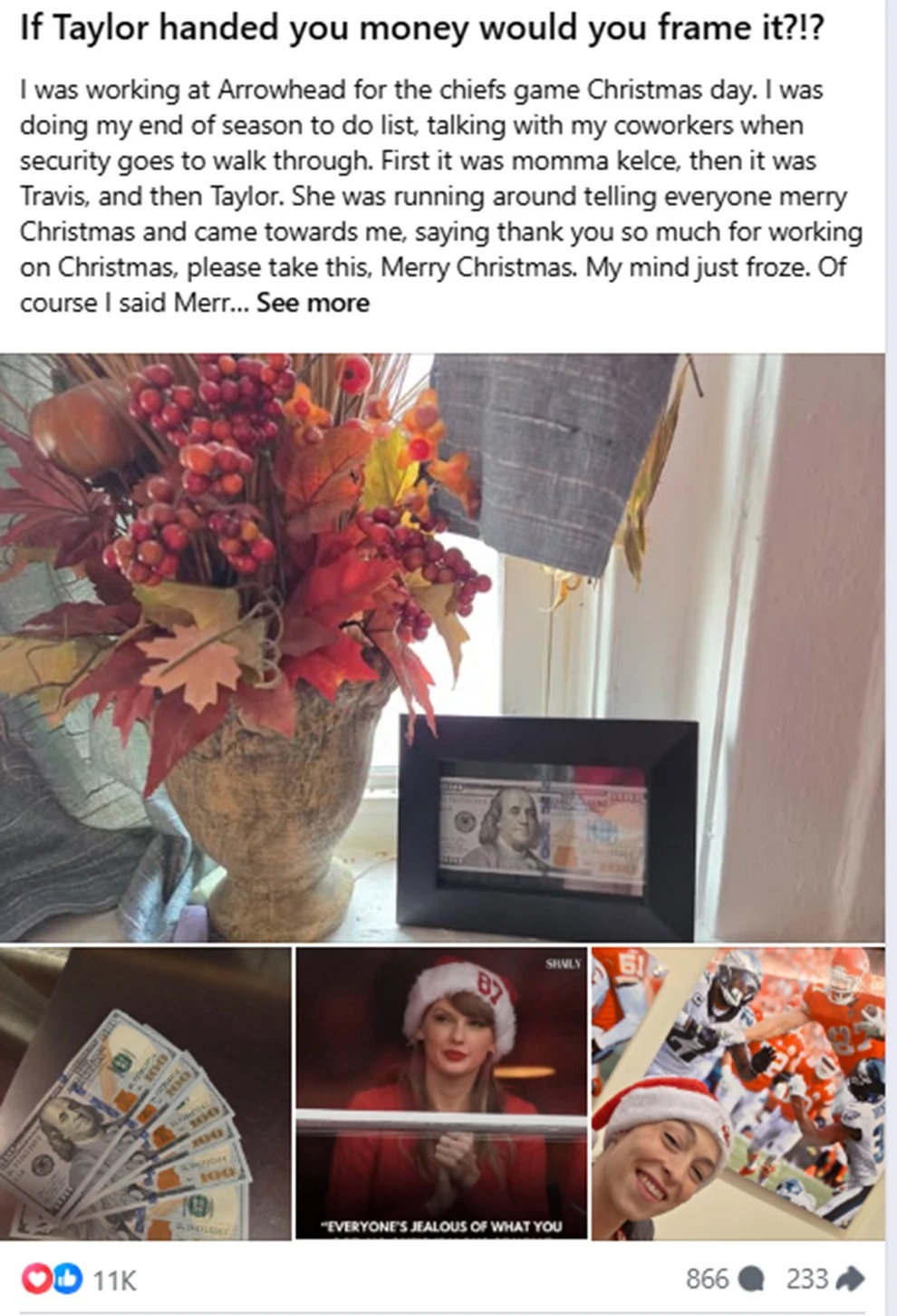 Το γενναιόδωρο δώρο της Τέιλορ Σουίφτ σε εργαζόμενη ανήμερα των ...